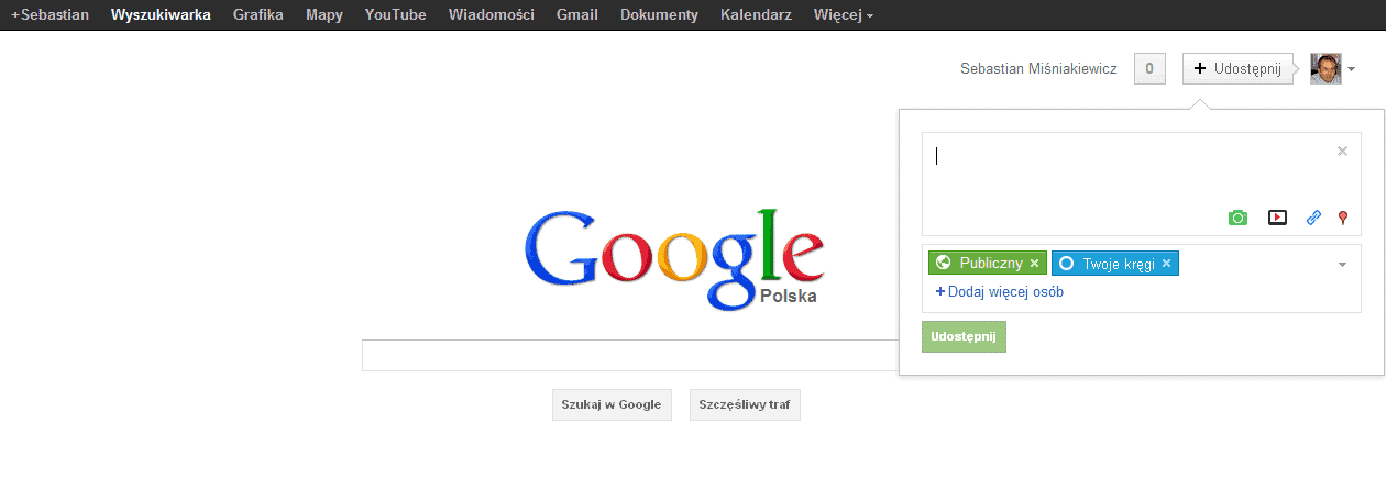 Google zmienia stronę główną – można udostępniać informacje na Google+ ...